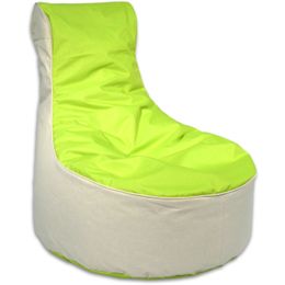 Sitzsack Kinzler "BICO", grün (apfelgrün,natur), B:80cm H:90cm, Polyester, Sitzsäcke