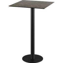 Klapptisch Essentials "Urban", schwarz (schwarz, midnight marble, schwarz), B:70cm H:109,2cm T:70cm, Pulverbeschichteter Stahl, Tische, in verschiedenen Ausführungen