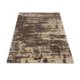 Teppich Musterring "ANGELES PILANO", braun (latte macchiato), B:70cm H:10mm L:140cm, Viskose, Teppiche, exlcusive Musterring DELUXE COLLECTION, Bambus-Viskose feine Knüpfung