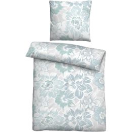 Bettwäsche "Anton", blau (hellblau), B/L: 155cm x 220cm, 1 Stk., 1 Stk., Feinbiber, B/L: 80cm x 80cm, 2 Stk., Feinbiber, Obermaterial: 100% Baumwolle, CASTELL - MARKENBETTWÄSCHE, Bettwäsche, wohlig warm, temperaturausgleichend, 100% Baumwolle, pflegeleicht