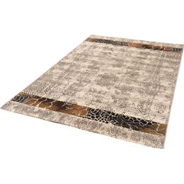 Teppich Gino Falcone "Outdoor-Africa 43" Gr. 2, grau, B:80cm H:5mm L:165cm, Kunstfaser, Teppiche, Teppich, Flachgewebe, In- und Outdoor geeignet, Wohnzimmer