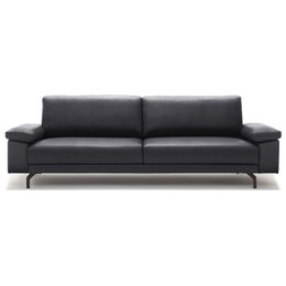 3-Sitzer "CR.450 elegantes Designsofa mit hohem Sitzkomfort", schwarz (anthrazitgrau, schwarzgrau), B:220cm H:85cm T:95cm, CREATION BY ROLF BENZ, Sofas