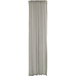 Gardine HOMING "Neta" Gr. 1, bunt (silberfarben, beige), B:140cm H:245cm, Wirkware, Polyester, Gardinen, Netzstuktur, Wohnzimmer, Küche, Schlafzimmer