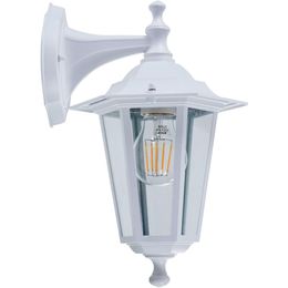 Eglo LED Wandleuchte "LATERNA 5 L16,5 x H35 x AL21 cm, spritzwassergeschützte Lampe", weiß, 1, H: 35cm, 1 Stk., Leuchten, Außen-Wandlampe, Wandleuchte, Weiß, E27, IP44, L16,5 x H35 x AL21 cm
