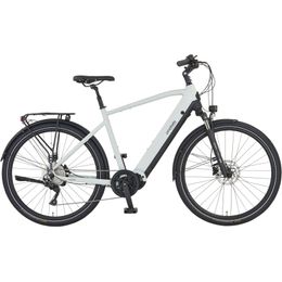 E-Bike Prophete "Entdecker 5.0" Gr. 54, grau (grau, schwarz), Elektrofahrräder, 54cm, 28 Zoll (71,12cm)