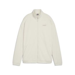 Sweatjacke Puma "ESS ELEVATED WINTERIZED FZ JACKET", Damen, Gr. L, weiß (alpine snow), Fleece, Obermaterial: 100% Polyester, unifarben, relaxed fit normal, Sweatjacken