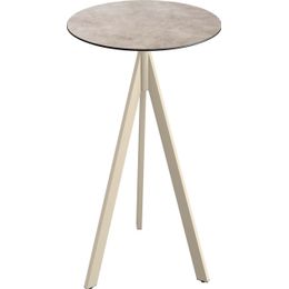 Klapptisch Essentials "Infinity", beige (sand, moonstone, sandfarben), B:70cm H:110cm T:70cm, Pulverbeschichteter Stahl + HPL Tischplatte, Tische, in verschiedenen Ausführungen