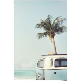 Poster Reinders "Surfer Sommer", blau (farbe bild(er): blau), B:61cm H:91,5cm, Papier, Bilder, Poster