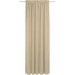 Vorhang Adam "Uni Collection", beige, B:142cm H:325cm, Baumwolle (Bio-Baumwolle), Gardinen, Blickdichter aus 100% Bio-Baumwolle