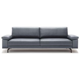 3-Sitzer "CR.450 elegantes Designsofa mit hohem Sitzkomfort", blau (saphierblau, steingrau), B:220cm H:85cm T:95cm, CREATION BY ROLF BENZ, Sofas