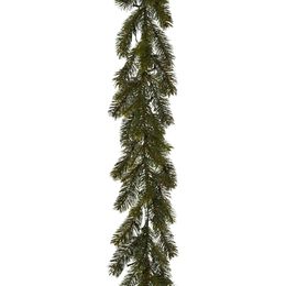 Kunstgirlande CREATIV LIGHT "Weihnachtsdeko, Weihnachtsgirlande", grün, L:185, Kunstpflanzen, Tannengirlande mit 40 LEDs, 185 cm, batteriebetrieben