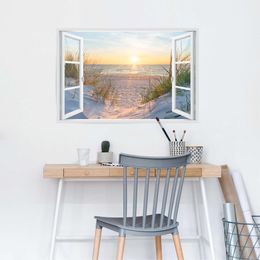 Poster Reinders "Sonnenuntergang", beige (farbe bild(er): beige), B:91,5cm H:61cm T:0,1cm, Holzwerkstoff, Bilder