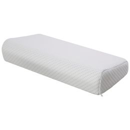 Nackenstützkissen Beco "Vario", weiß, B:33cm H:11,5cm L:63cm, Bezug: 100% Polyester. Füllung: 100% Polyurethan, Kopfkissen, Zwei unterschiedliche Höhen und Härten
