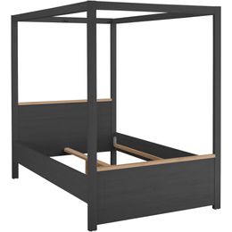 Himmelbett "York Schlafen", grau (grau anthrazit, grau anthrazit, grau anthrazit), B:145,6cm H:200,4cm L:208,4cm, SET ONE BY Musterring, Betten, Liegefl&auml;che 140 x 200 cm, drei Farbausf&uuml;hrungen, Landhausstil