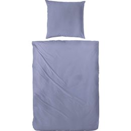 Bettwäsche Primera "Erko", blau, B/L: 240cm x 220cm, 1 Stk., 2 Stk., Perkal, B/L: 80cm x 80cm & 80cm x 80cm, 3 Stk., Perkal, Obermaterial: 100% Baumwolle, Bettwäsche, mit Reißverschluss