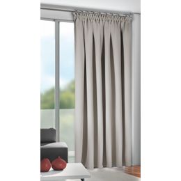 Vorhang HOMING "Bernd" Gr. 1, weiß, B:140cm H:245cm, Polyester, Gardinen, Fertigschal