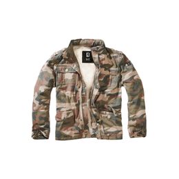Allwetterjacke Brandit "Brandit Herren Britannia Winter Jacket", Herren, Gr. M, grün (light woodland), 100% Baumwolle, mehrfarbig, normal, amerikanischer Ausschnitt, Jacken