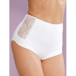 wäschepur Formslip WÄSCHEPUR, Damen, Gr. 44/46, weiß, 90% Baumwolle, 10% Elasthan, Unterhosen