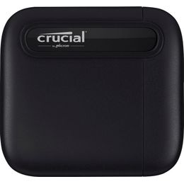 CRUCIAL externe SSD "X6 Portable SSD", schwarz, 1 TB, Lesegeschwindigkeitmaximal 540 MB/s, Festplatten
