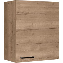 H&auml;ngeschrank Nobilia "Structura", Ausrichtung w&auml;hlbar, vormontiert", braun (front und korpus: eiche havanna nachbildung), B:60cm H:72cm T:37,2cm, Schr&auml;nke, H&auml;ngeschrank, in drei Breiten: 30, 45 und 60 cm, mit Soft-Close-Funktion