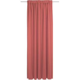 Vorhang Adam "Uni Collection light", rot, B:142cm H:385cm, Baumwolle (Bio-Baumwolle), Gardinen, aus 100% Bio-Baumwolle