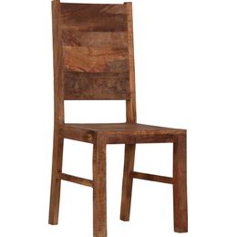 Stuhl GUTMANN FACTORY "Oriental", braun (dunkelbraun), B:45cm H:100cm T:52cm, Massivholz, Stühle