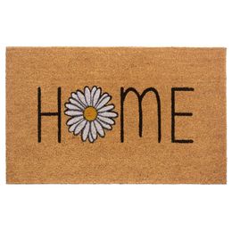 Fußmatte Hanse Home "Home, Türmatte", braun, B:45cm H:15mm L:75cm, Kokos, Teppiche, Kokos, Schmutzfangmatte, Outdoor, Rutschfest, Innen, Kokosmatte, Flur