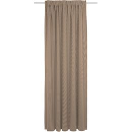 Vorhang Adam "Uni Collection", braun, B:142cm H:355cm, Jacquard, Baumwolle (Bio-Baumwolle), Gardinen, Blickdichter aus 100% Bio-Baumwolle