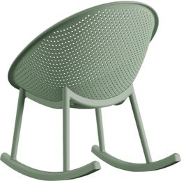 Gartenstuhl Best "Qosy", grün, B:66cm H:80cm T:83cm, Polypropylen, Stühle, Outdoor-Schaukelstuhl