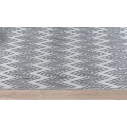 Teppich Kayoom "Sarai 225", grau (grau, wei&szlig;), B:80cm H:6mm L:150cm, Polyester, Teppiche, Teppich, Flachgewebe