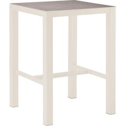 Stehtisch Best "Rhodos", beige (sand), B:80cm H:109,5cm T:80cm, Aluminium/HPL, Tische, Bartisch