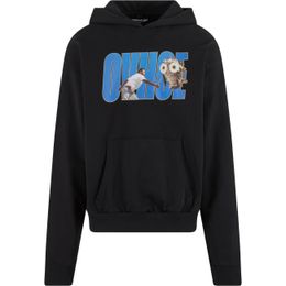 Kapuzensweatshirt "Upscale by Mister Tee Ovhoe Oversize Hoody", Herren, Gr. L, schwarz, 100% Baumwolle, UPSCALE BY MISTER TEE, bedruckt, Sweatshirts