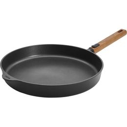 Bratpfanne WOLL MADE IN GERMANY "Eco Logic QXR", schwarz (schwarz, natur), H:5cm Ø:32cm, Pfannen