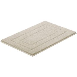 Badematte my home "Eliane" Gr. 51, wei&szlig; (sanftes wei&szlig;), H:20mm, Polyester, Badematten, Badematte, Badteppich, mit Hoch-Tief-Effekt