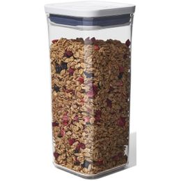 Vorratsdose OXO GOOD GRIPS, transparent, Lebensmittelaufbewahrungsbeh&auml;lter, Vorratsdose, KLEINES QUADRAT - MITTEL 1.6L