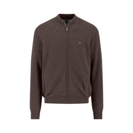 Strickpullover Fynch-Hatton, Herren, Gr. M, earth, Strick, Obermaterial: 100% Baumwolle, unifarben, Casual, regular fit taillenbedeckt, Rippbündchen, Pullover, mit Logo Stickerei