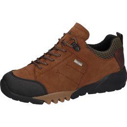Waldläufer Trekkingschuh WALDLÄUFER "H-AMIATA", Damen, Gr. 7 (40,5), cognac, goldfarben, Gummi, Nubukleder, Textil, Veloursleder, kontrastfarbene Details, Schuhe, Freizeitschuh, Halbschuh, Outdoorschuh mit TEX-Ausstattung, H-Weite