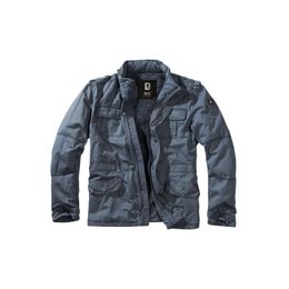 Allwetterjacke Brandit "Brandit Herren Britannia Winter Jacket", Herren, Gr. 5XL, blau (indigo), 100% Baumwolle, mehrfarbig, Casual, normal, amerikanischer Ausschnitt, Jacken