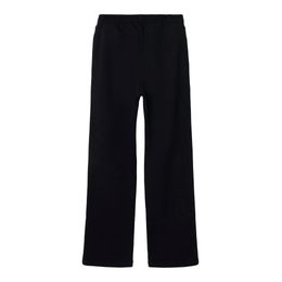 Sweathose name it "NKFMILLE für Mädchen mit geradem Bein und elastischem Bund", Mädchen, Gr. 116, N-Gr, schwarz, Sweatware, Obermaterial: 80% Baumwolle, 20% Polyester, unifarben, straight fit knöchellang, Hosen, regular fit, Sweatware, elastischer Bund