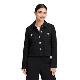 Jackenblazer Betty Barclay "Damen Blazer-Jacke langarm", Damen, Gr. 36, schwarz, Obermaterial: 52% Baumwolle, 46% Polyester, 2% Polyester metallisiert., Basic, normal normal, Blazer, Material