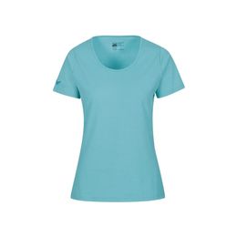 T-Shirt TRIGEMA "TRIGEMA T-Shirt aus Biobaumwolle", Damen, Gr. L, grün (mint, c2c), 100% Baumwolle (Bio-Baumwolle kbA), Basic, Shirts