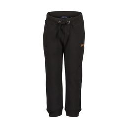Sweathose Blue Seven, Jungen, Gr. 104, N-Gr, schwarz, Sweatware, Obermaterial: 80% Baumwolle, 20% Polyester, unifarben, Modisch, regular fit knöchellang, Hosen, im Basic-Look mit Bündchen am Bein