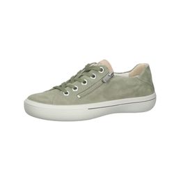 Sneaker Legero "Legero Sneaker Veloursleder", Damen, Gr. 38, gr&uuml;n, Veloursleder, Schuhe Sneaker