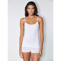 Achseltop Nina von C., Damen, Gr. 38, weiß, 100% Baumwolle, Unterhemden