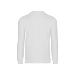 Sweatshirt TRIGEMA "TRIGEMA Sweatshirt", Damen, Gr. L, weiß, 70% Baumwolle, 30% Polyester, Basic, Sweatshirts
