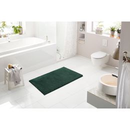Badematte Kleine Wolke "Cloudy" Gr. 2, grün (tanne), H:24mm, Polyester, Badematten, Badteppich, Uni-Farben, besonders weiche Haptik, waschbar