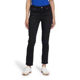 Slim-fit-Jeans Betty Barclay "Damen Basic-Jeans mit Waschung", Damen, Gr. 38, Normalgrößen, schwarz denim, Obermaterial: 56% Baumwolle, 30% Viskose, 12% Polyester, 2% Elasthan., Basic, slim fit, Jeans