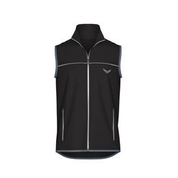 Steppweste TRIGEMA "TRIGEMA Atmungsaktive Sport-Weste", Damen, Gr. L, schwarz, 92% Polyester, 8% Elastan, Westen