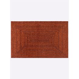 Fußmatte Salonloewe Gr. 3, orange (terra), B:60cm H:7mm L:85cm, Kunstfaser, Polyamid, Teppiche