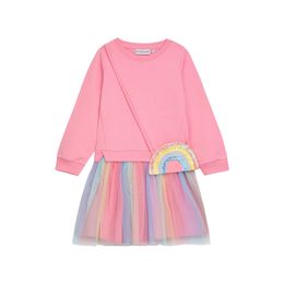 Tüllkleid DANAMADE "DANAMADE Dresses DMARA", Mädchen, Gr. 104, EURO, candy, Oberteil: 95% Baumwolle 5% Elasthan / Rock: 100% Polyester / Futter: 100% Polyester, Kleider